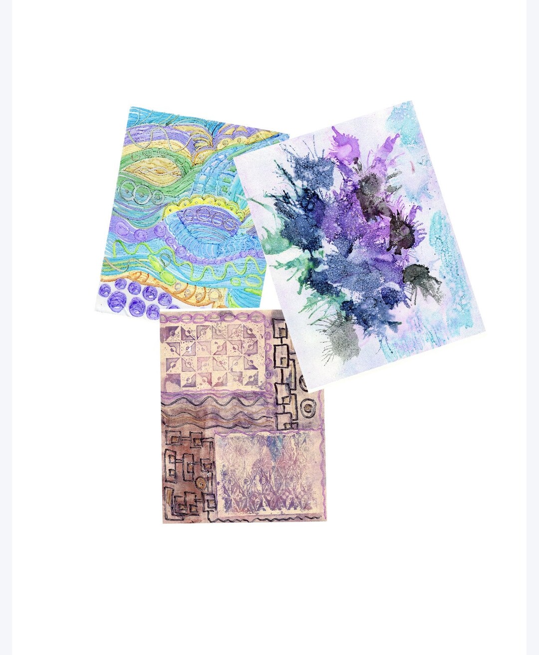 Digital Download Printable Handmade Collage Papers - Etsy