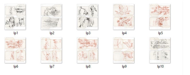 Digital Download Printable Original Art Work Library Pockets Pdf File ...