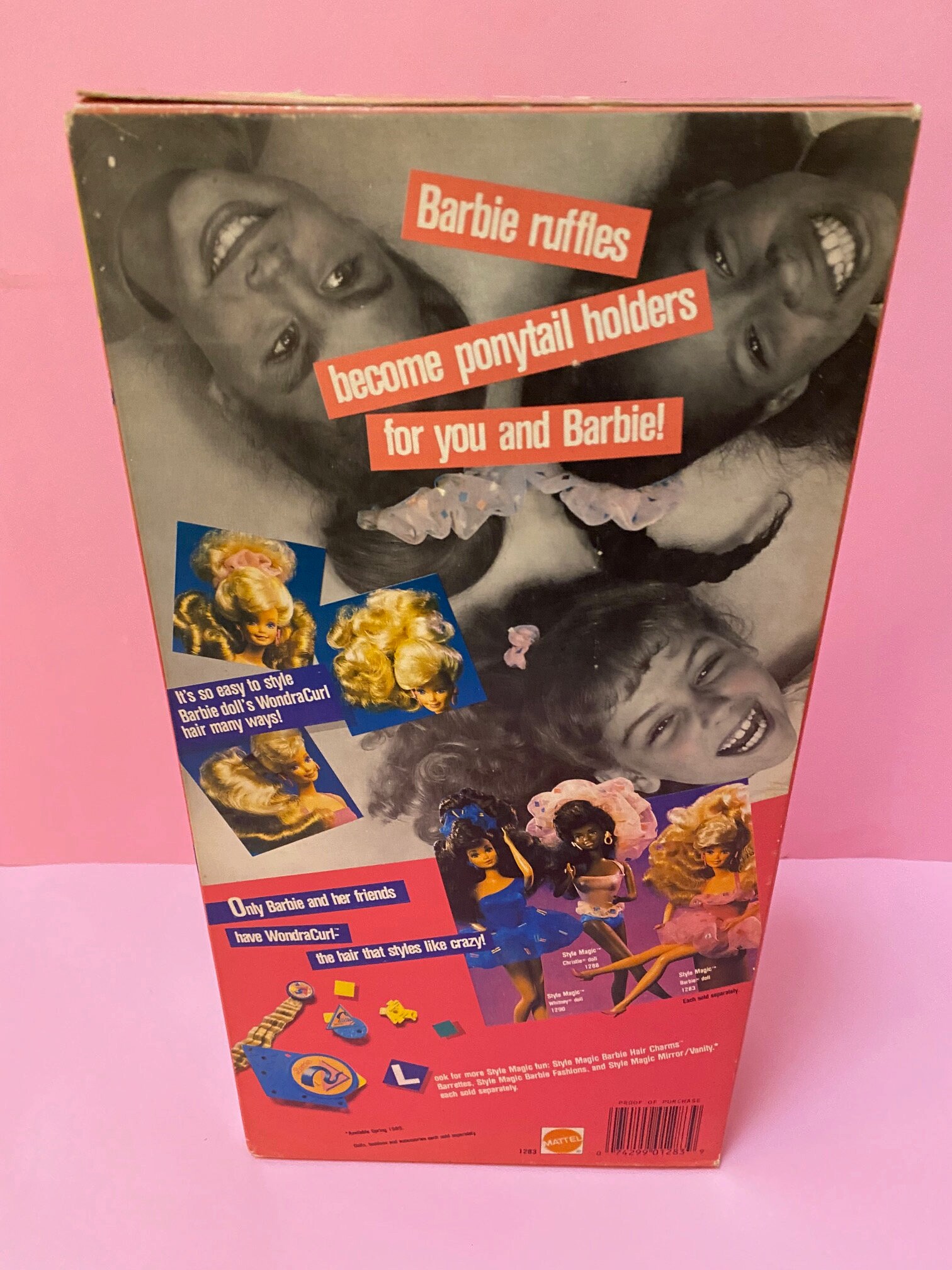 Vintage Style Magic Barbie 1988 Exclusive Wondra Curl 1283 Mattel Brand ...