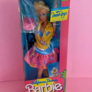 Mattel California Dream Barbie Doll W/ Beach Boys Record & Comic 1987 4439 - Etsy