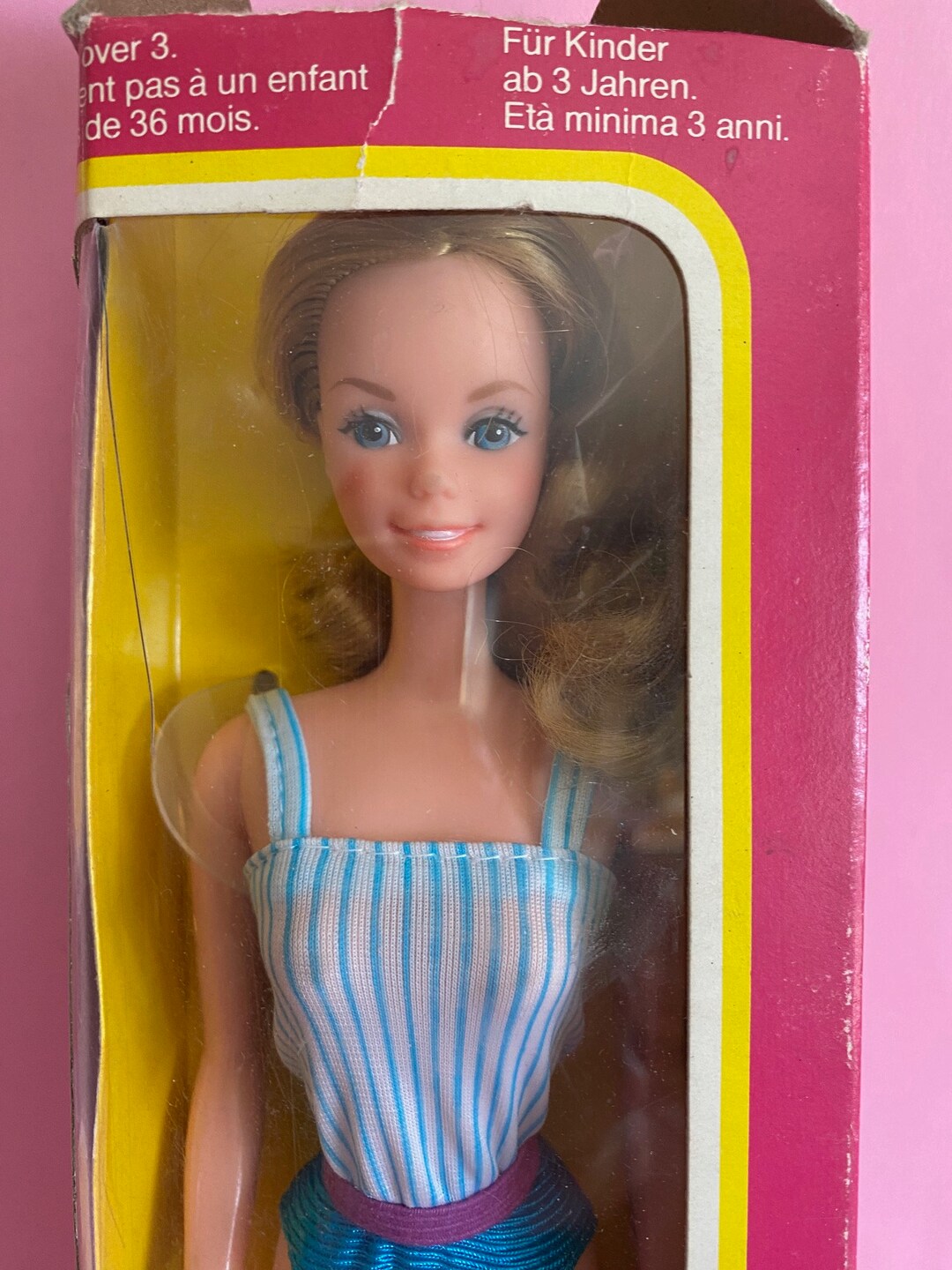 Vintage Barbie 5336 Blue Bathing Suit 1982 NRFB FOREIGN EDITION Canada ...