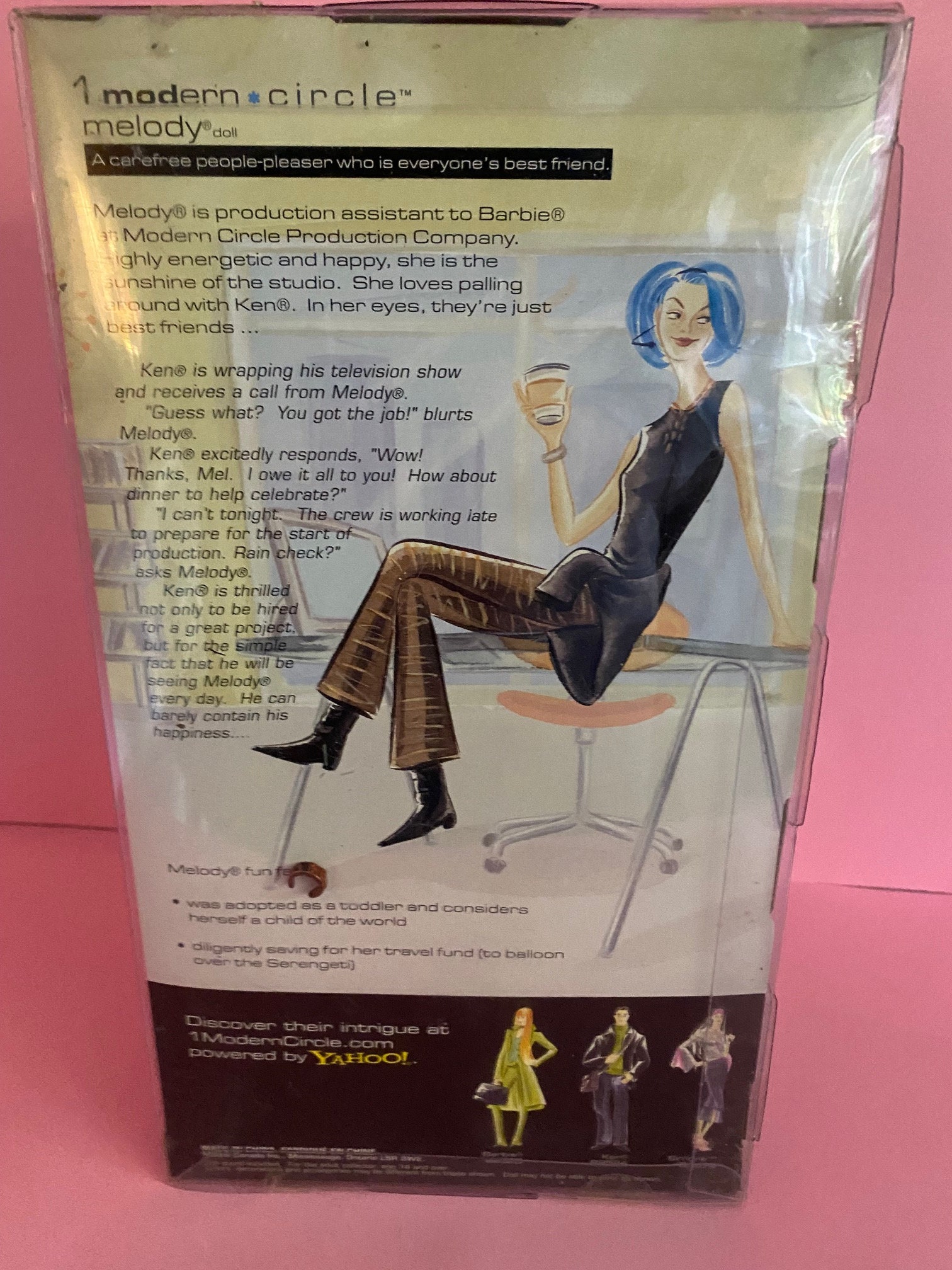 Barbie Modern CIRCLE MELODY Production Assistant New NIB Blue Hair ...
