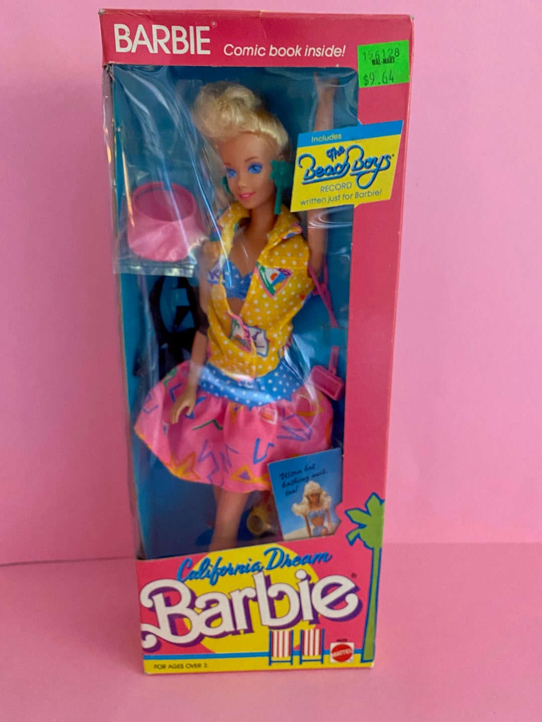 Mattel California Dream Barbie Doll W/ Beach Boys Record & Comic 1987 4439 - Etsy