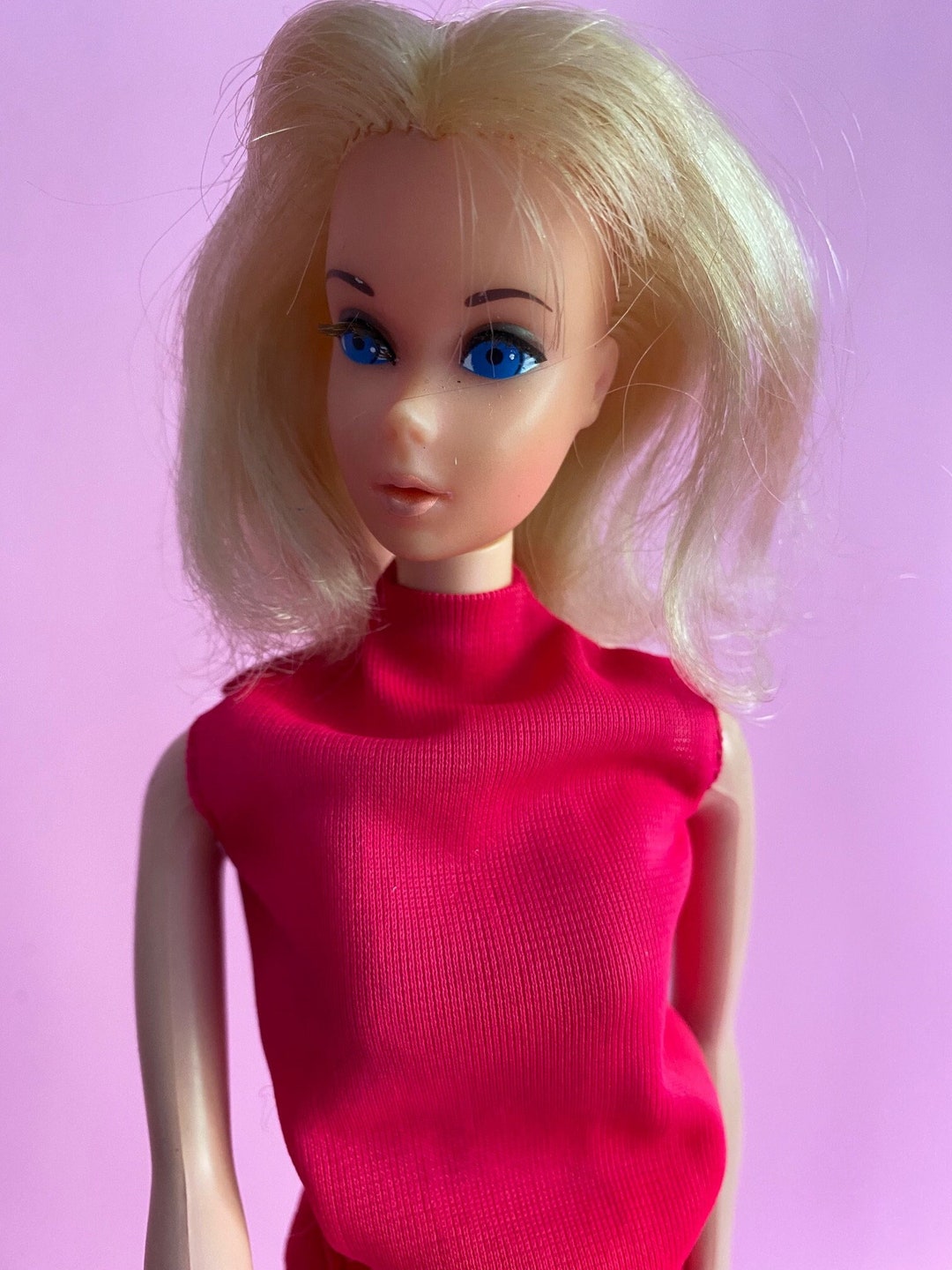 Vintage 1972 Walk Lively Barbie Doll 1182 in Red Outfit - Etsy