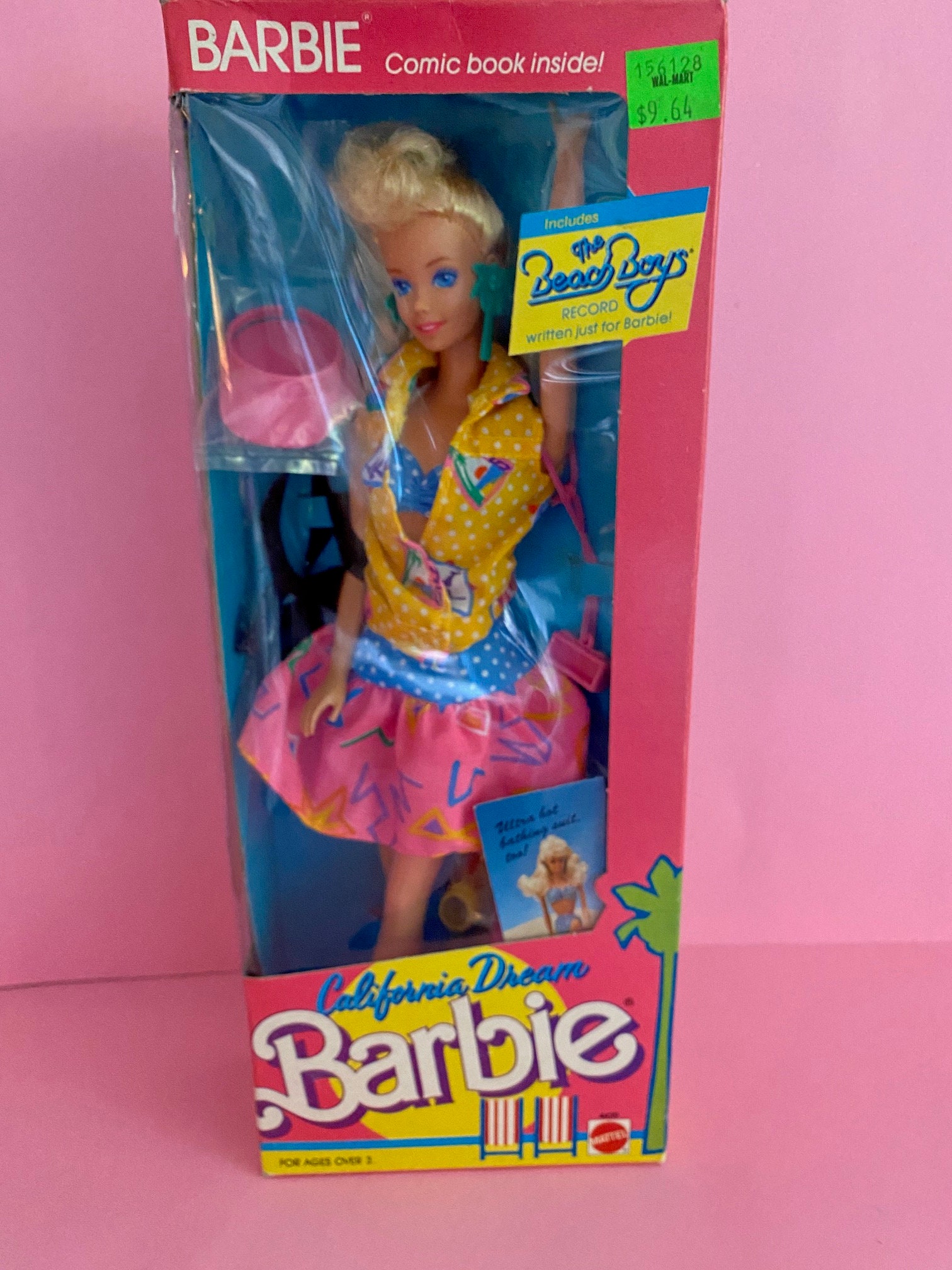 Mattel California Dream Barbie Doll W/ Beach Boys Record & Comic 1987 ...