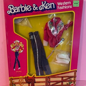 Vintage 1981 3577 Barbie Fashion Western Fashions WILD WEST NRFB - Etsy