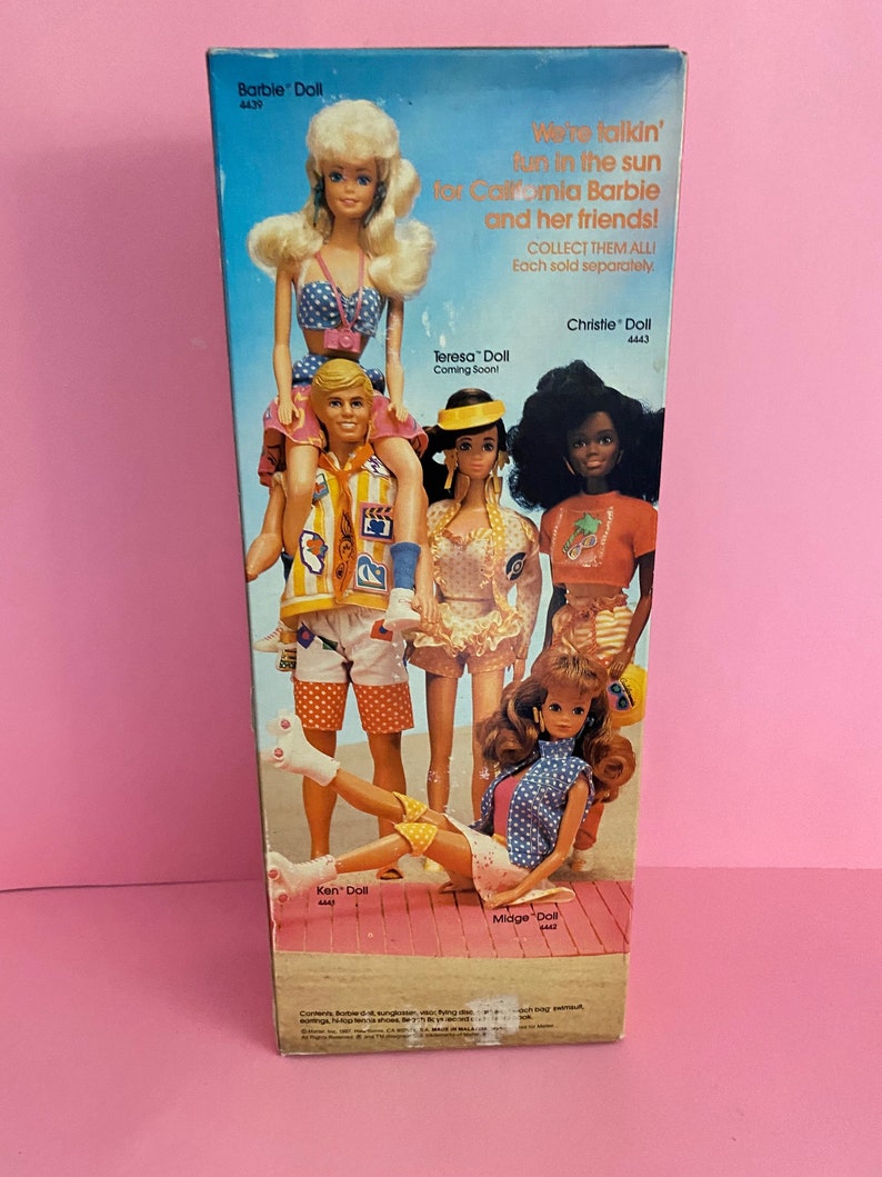 Mattel California Dream Barbie Doll W/ Beach Boys Record & - Etsy