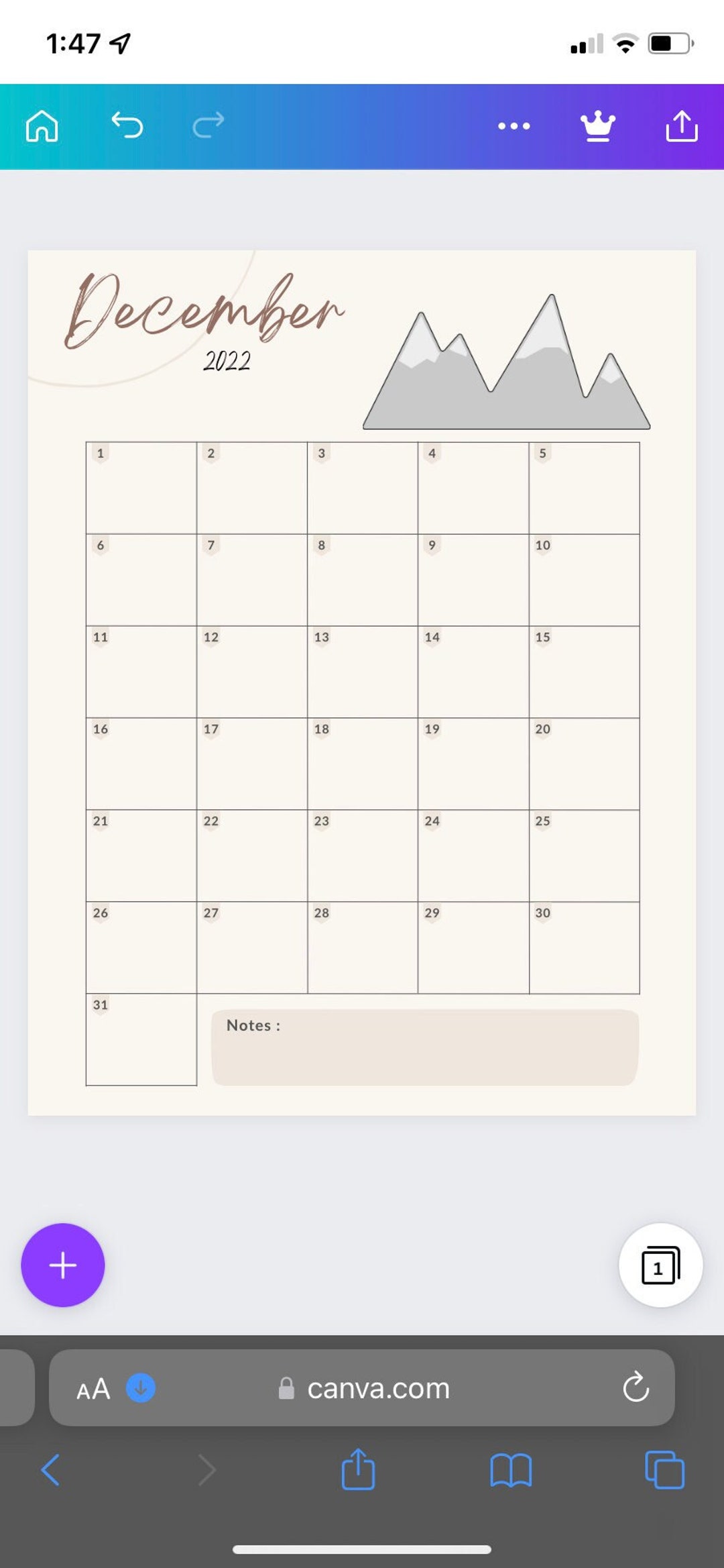 December Month Digital Planner - Etsy