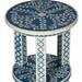 Floral Pattern Round End Table – Side Table, Sofa Table, Modern Coffee ...