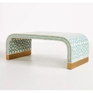 Bone Inlay Coffee Table, Arrow Design Centre Table, Handmade Bone Inlay ...