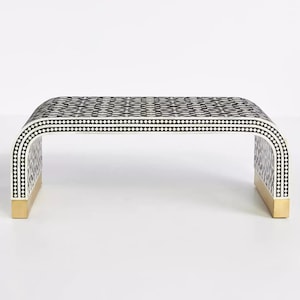 Bone Inlay Coffee Table, Arrow Design Centre Table, Handmade Bone Inlay ...