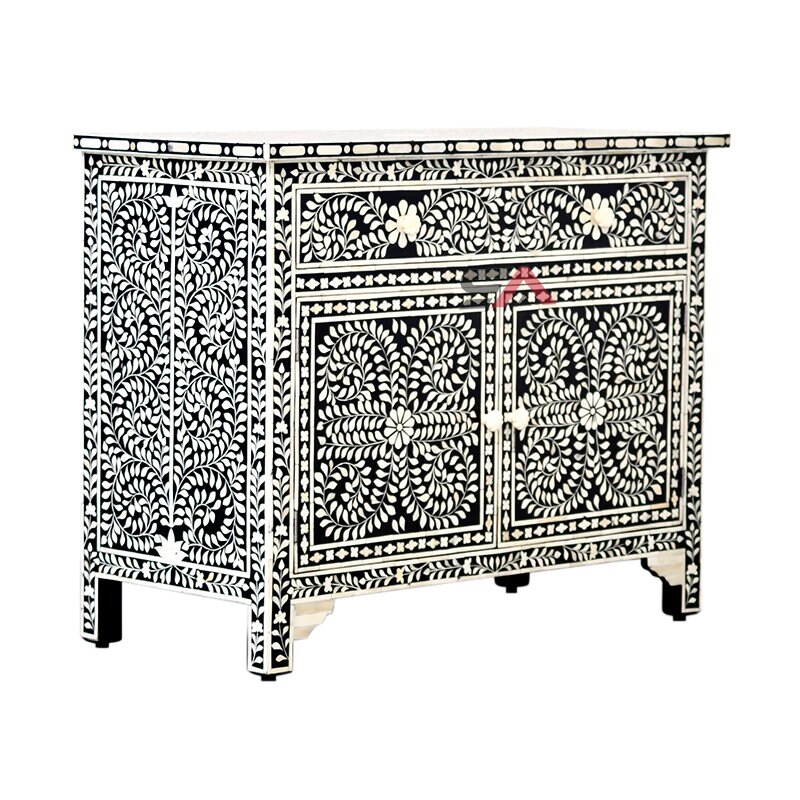 Bone Inlay Buffet, Bone Inlay Sideboard, Bone Inlay Buffet Indigo ...