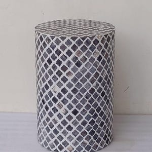 Handmade Bone Inlay Modern Design Round End Table - Side Table, Modern ...