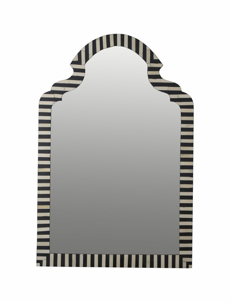 Handmade Bone Inlay Modern Pattern Mirror Frame, Rectangle Mirror Frame ...