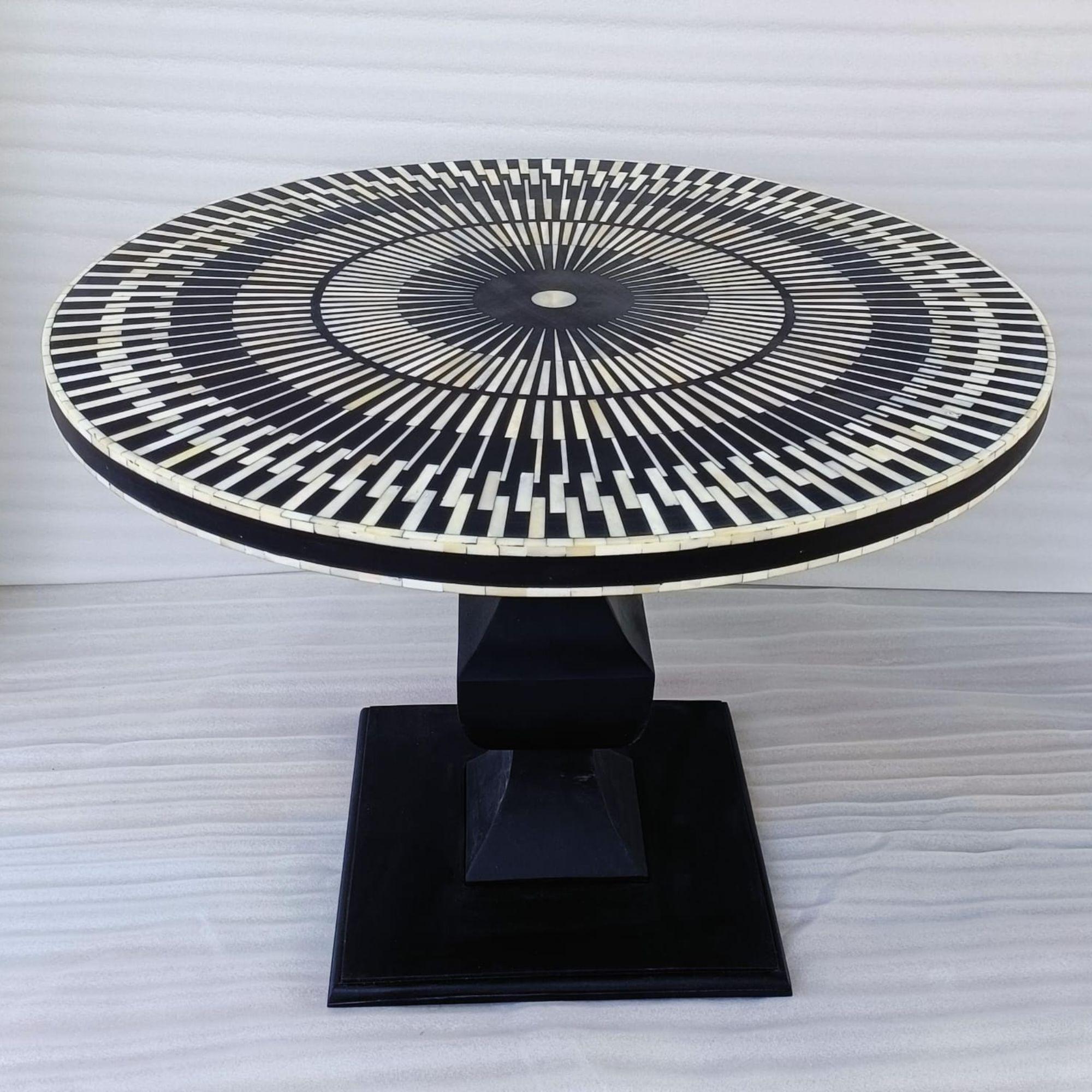 Handmade Bone Inlay Dining Table, Camel Bone Table, Modern Design ...