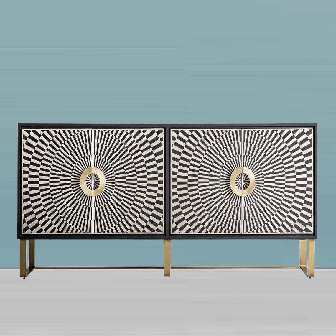 Bone Inlay Sideboard, Handmade Bone Inlay Furniture, Inlay Cupboard ...