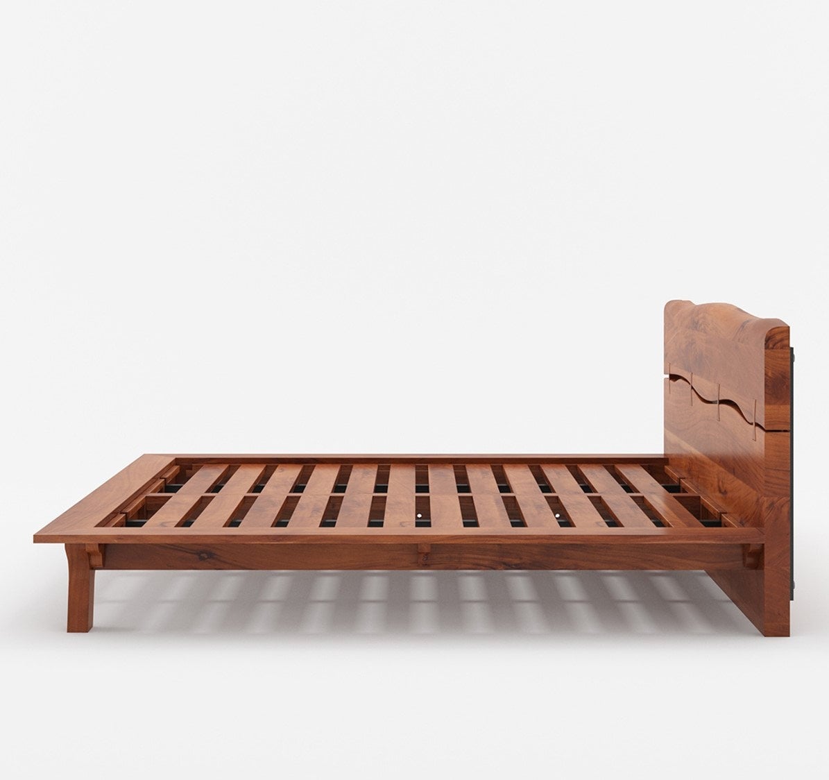 Handmade Levi Live Edge Platform Bed, Solid Wood King and Queen Size ...