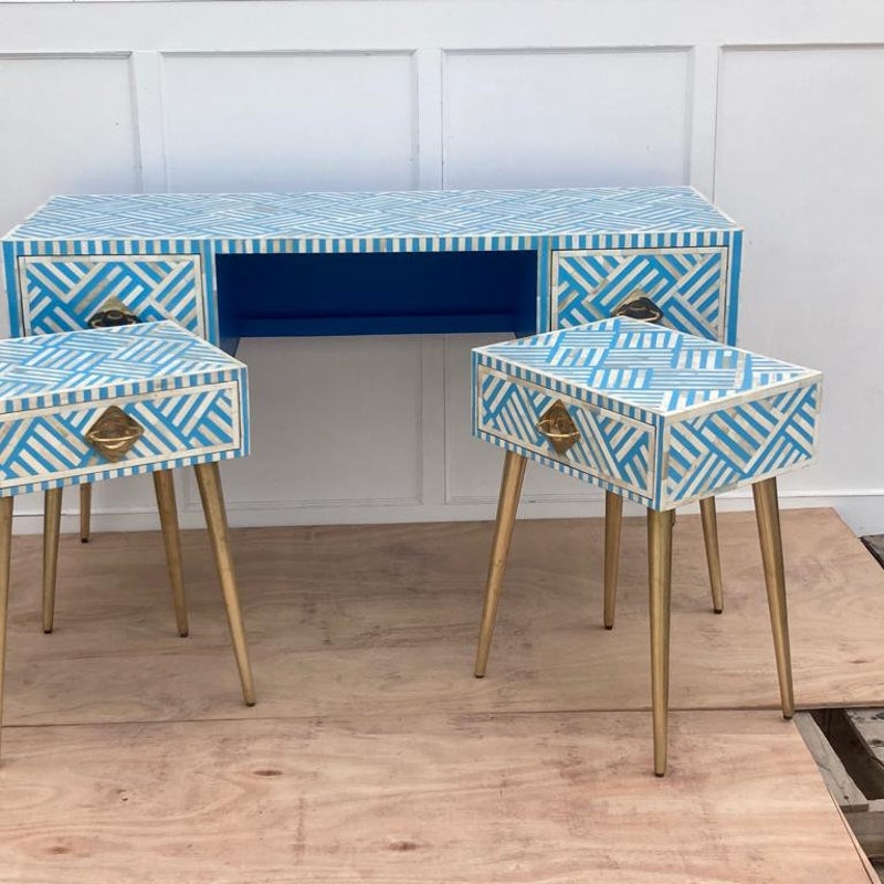 Bone Inlay Desk - Etsy