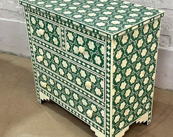 Bone Inlay Arrow Pattern Sideboard, Handmade Bone Inlay Furniture ...