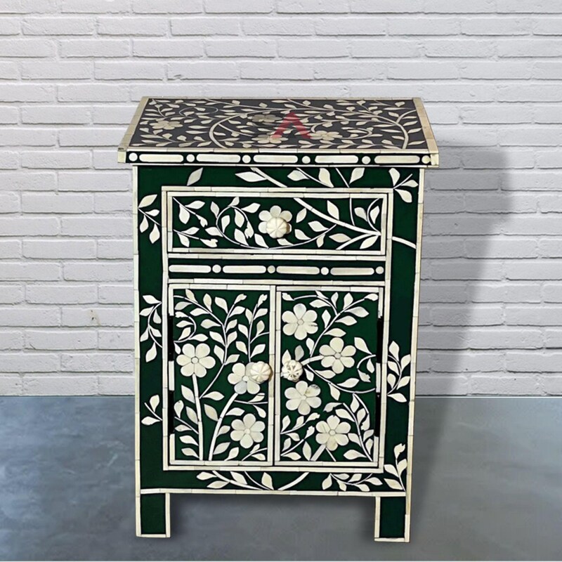 Bone Inlay Nightstand - Etsy