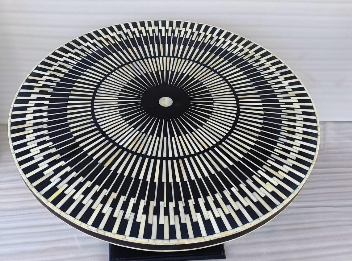 Handmade Bone Inlay Dining Table, Camel Bone Table, Modern Design ...