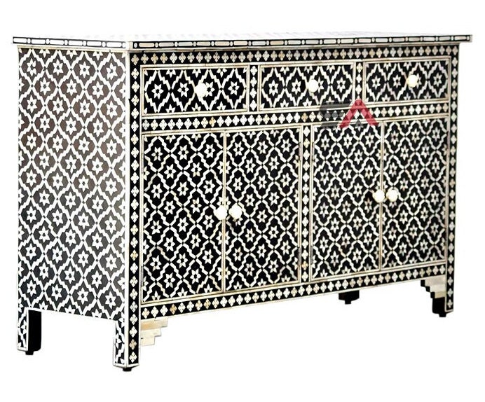 Bone Inlay Sideboard, Handmade Bone Inlay Furniture, Inlay Cupboard ...