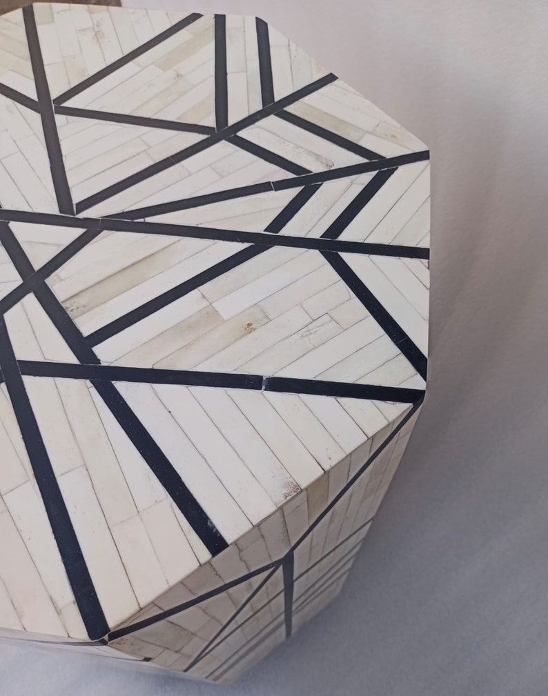 Handmade Bone Inlay Round Side Table – Modern Accent Furniture - Etsy UK
