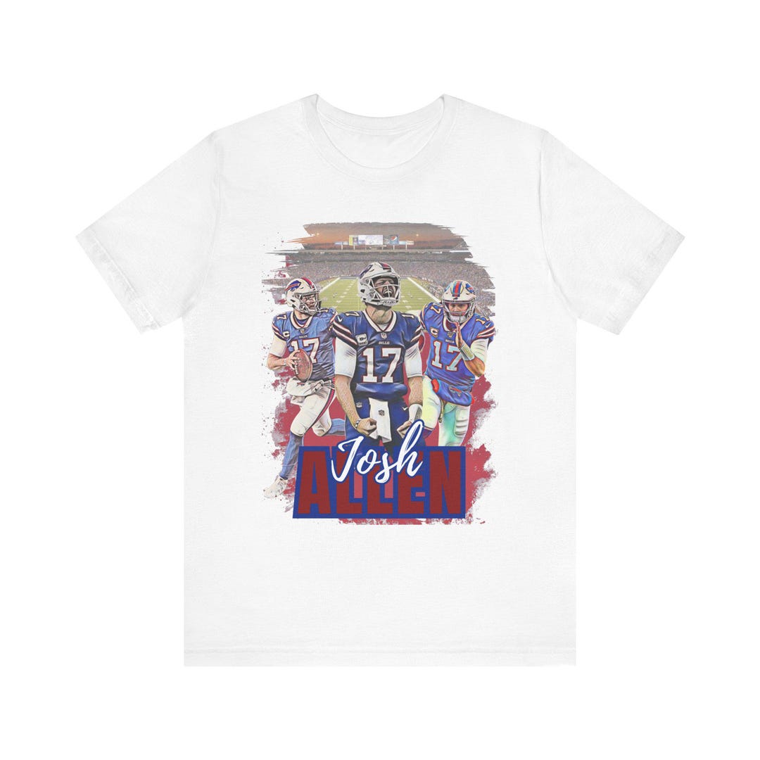 Josh Allen Buffalo Bills Unisex Tee, Quarterback Fan Shirt, Football ...