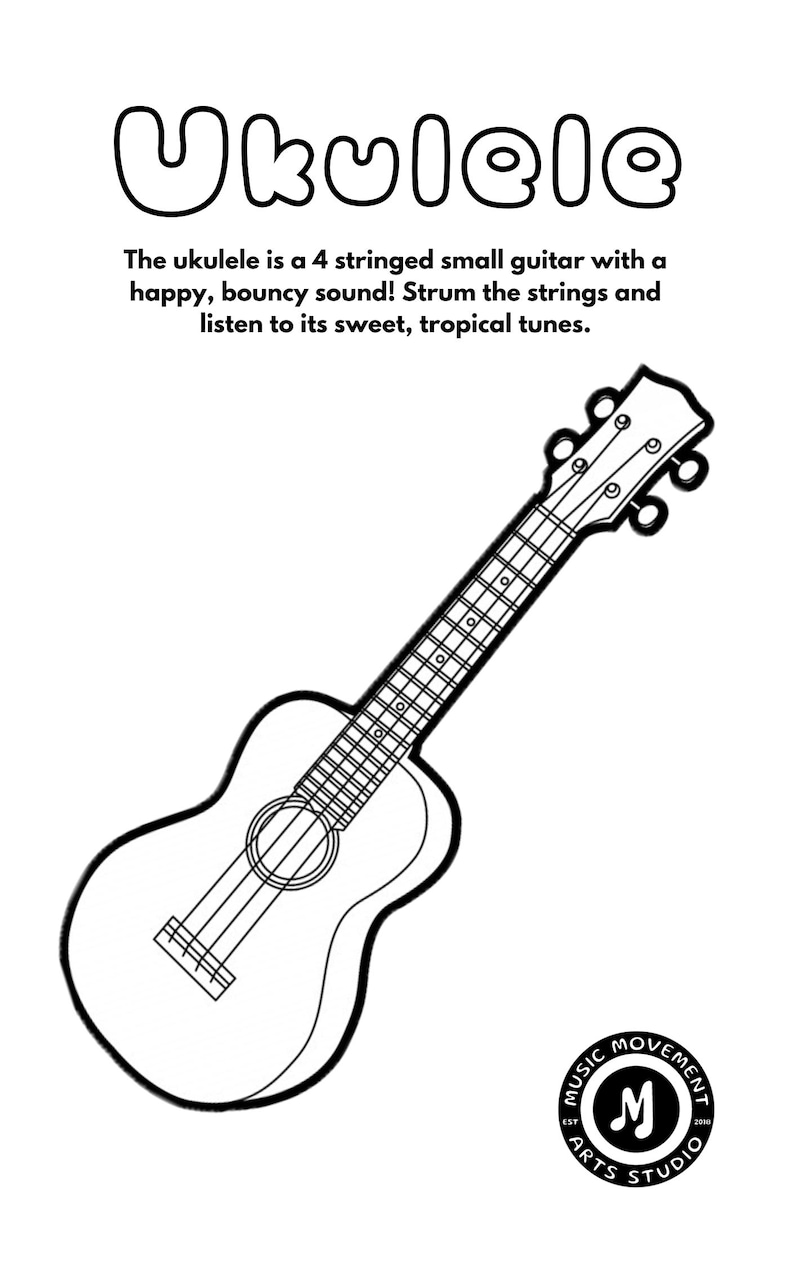 Insturment Coloring Book - Etsy