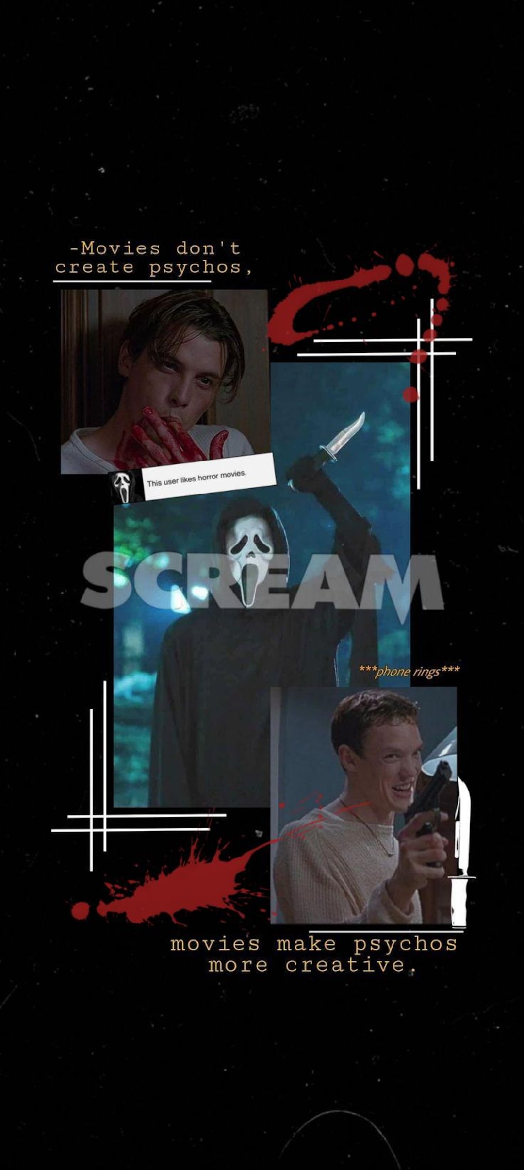 Scream Ghost Face Billy Loomis Stu Poster - Etsy