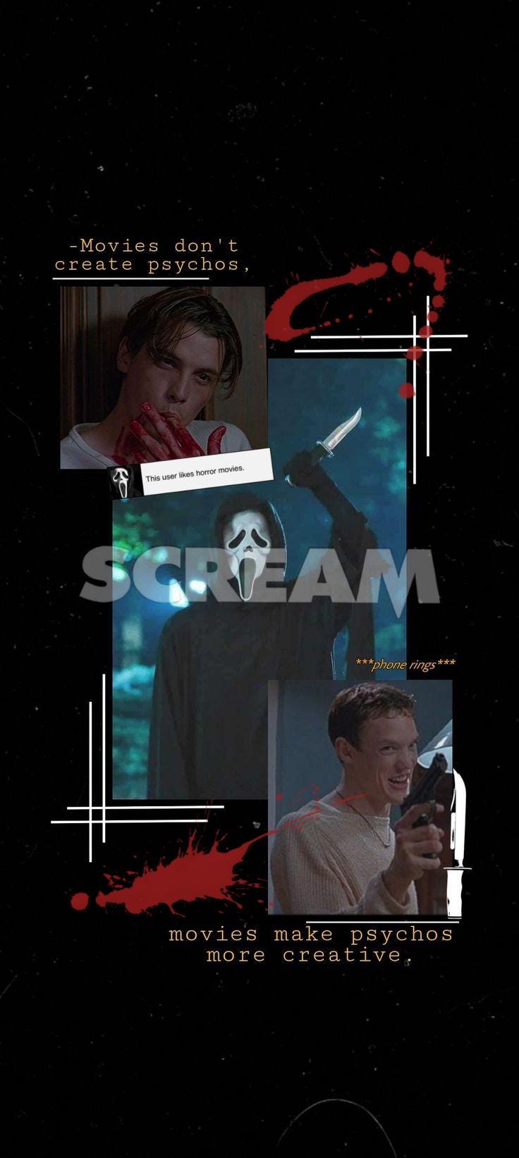 Scream Ghost Face Billy Loomis Stu Poster - Etsy