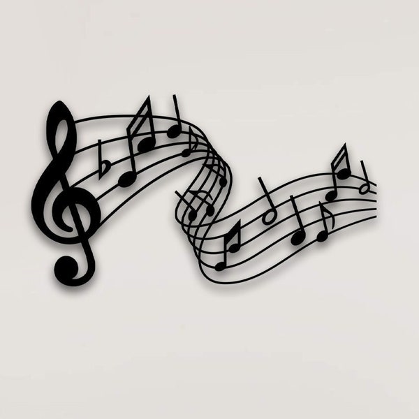 Music Notes Wall Art - Etsy