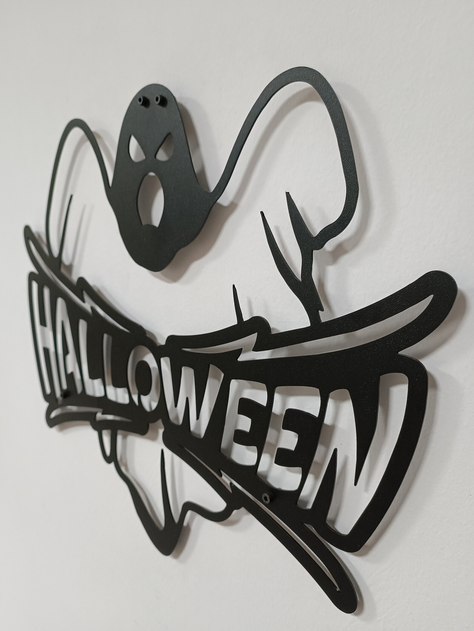 Halloween Ghost Metal Wall Art: Spooky Home Decor - Etsy