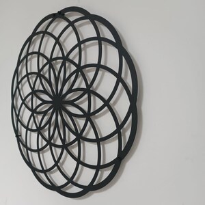 Torus Metal Wall Decor: Sacred Geometry Art for Meditation - Etsy
