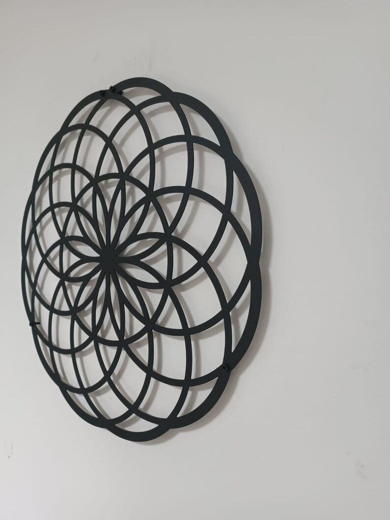 Torus Metal Wall Decor: Sacred Geometry Art for Meditation - Etsy