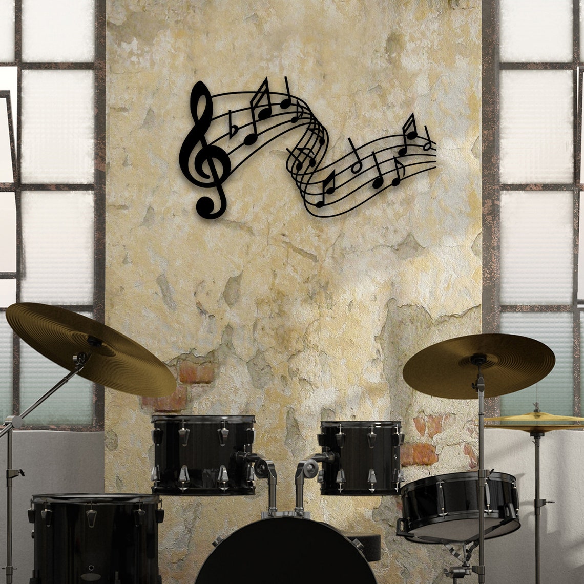Music Notes Metal Wall Decor - Etsy
