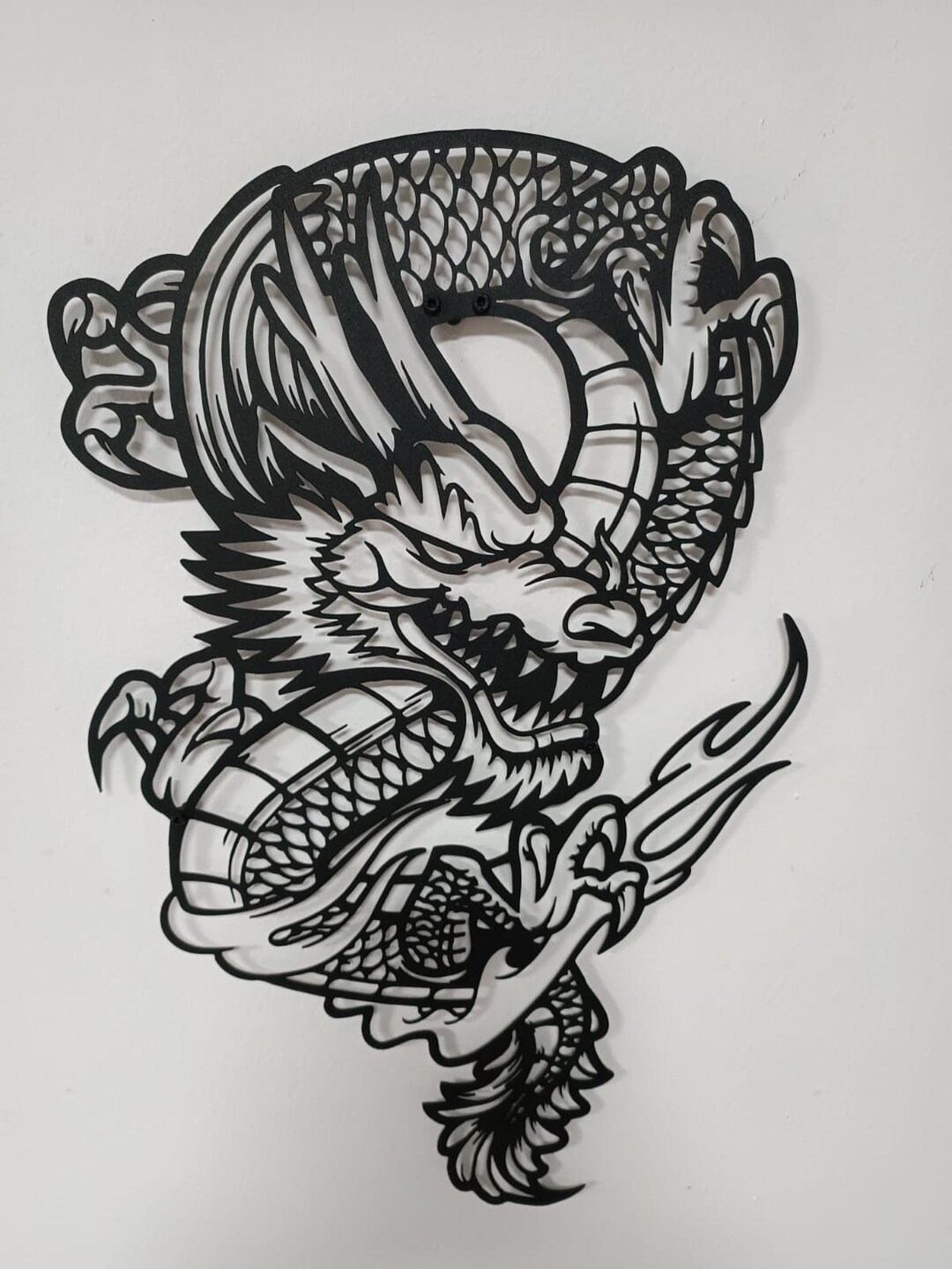 Dragon Rebel Metal Wall Decor - Unique Dragon Wall Art for Home ...