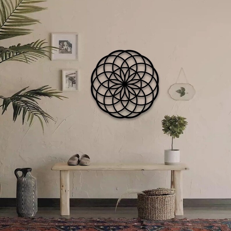 Torus Metal Wall Decor Sacred Geometry - Etsy