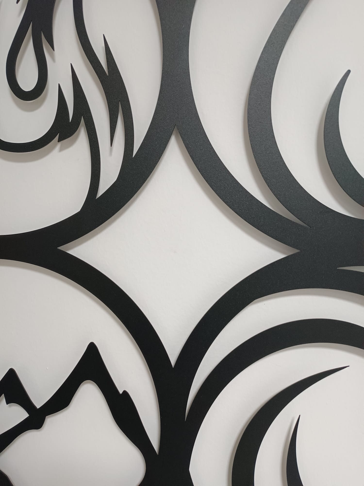 4 Elements Metal Wall Decor Square Combined hangs With 2 - Etsy