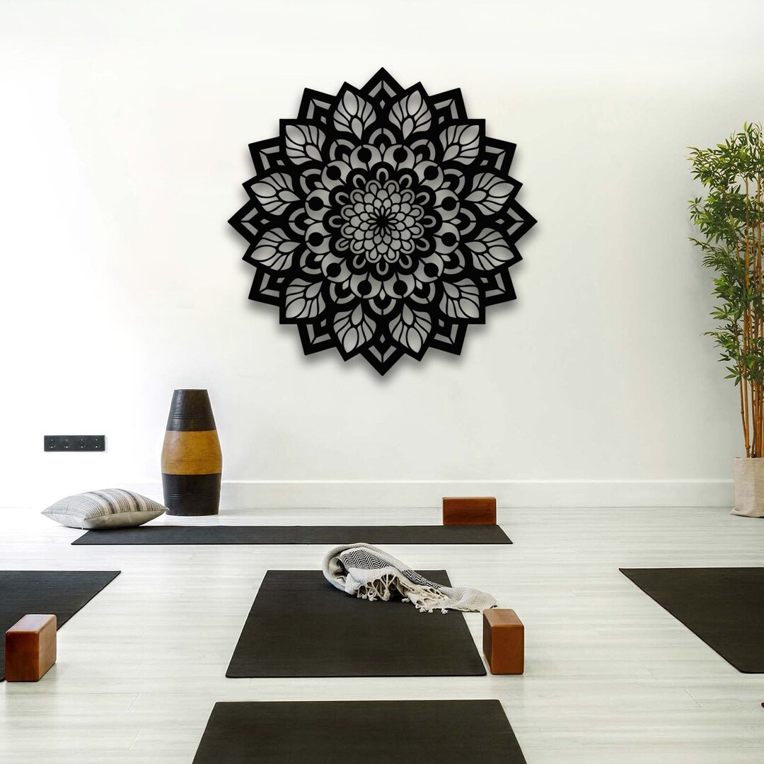 Mandala Metal Wall Decor - Etsy