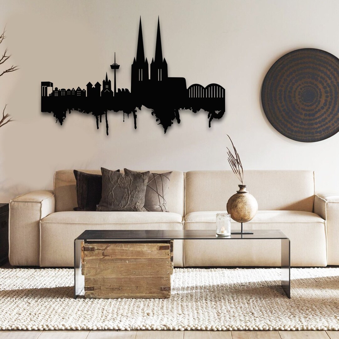 Cologne Silhouette Metal Wall Decor – Unique Cologne City Skyline Gift ...