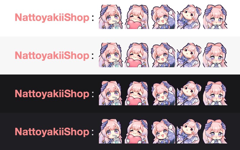 Genshin Impact Kokomi Emotes SET Discord/twitch - Etsy