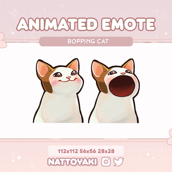 Twitch cat pop emote - Etsy.de