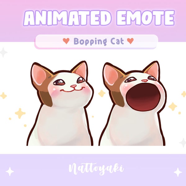 Pop Cat Emote - Etsy