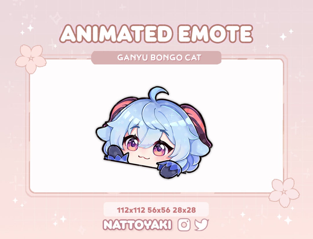 ANIMATED Ganyu Bongo Emote Genshin for Twitch & Discord - Etsy