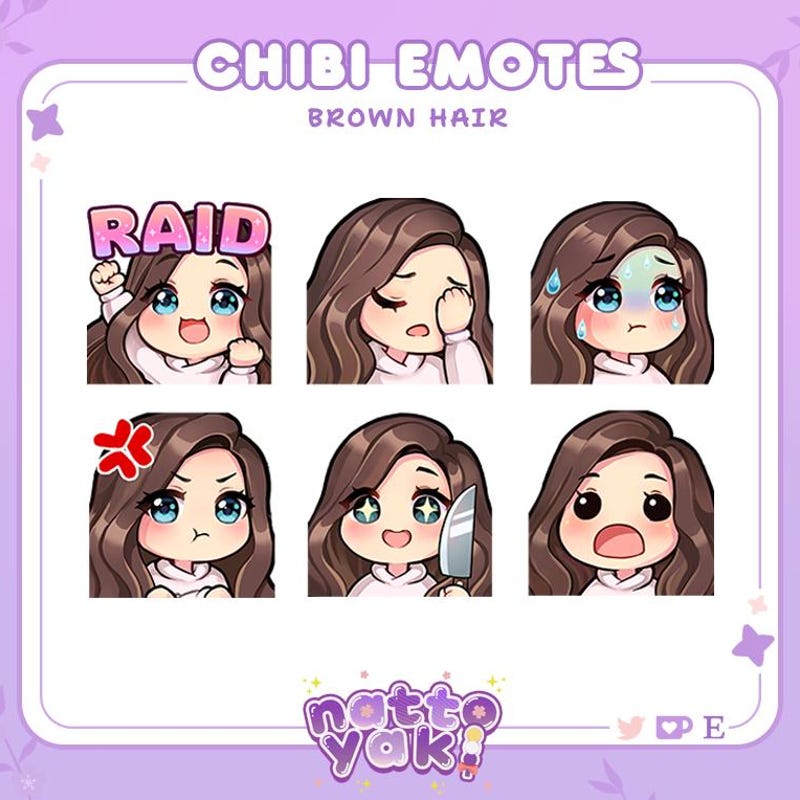 Girl Vtuber Emotes - Etsy