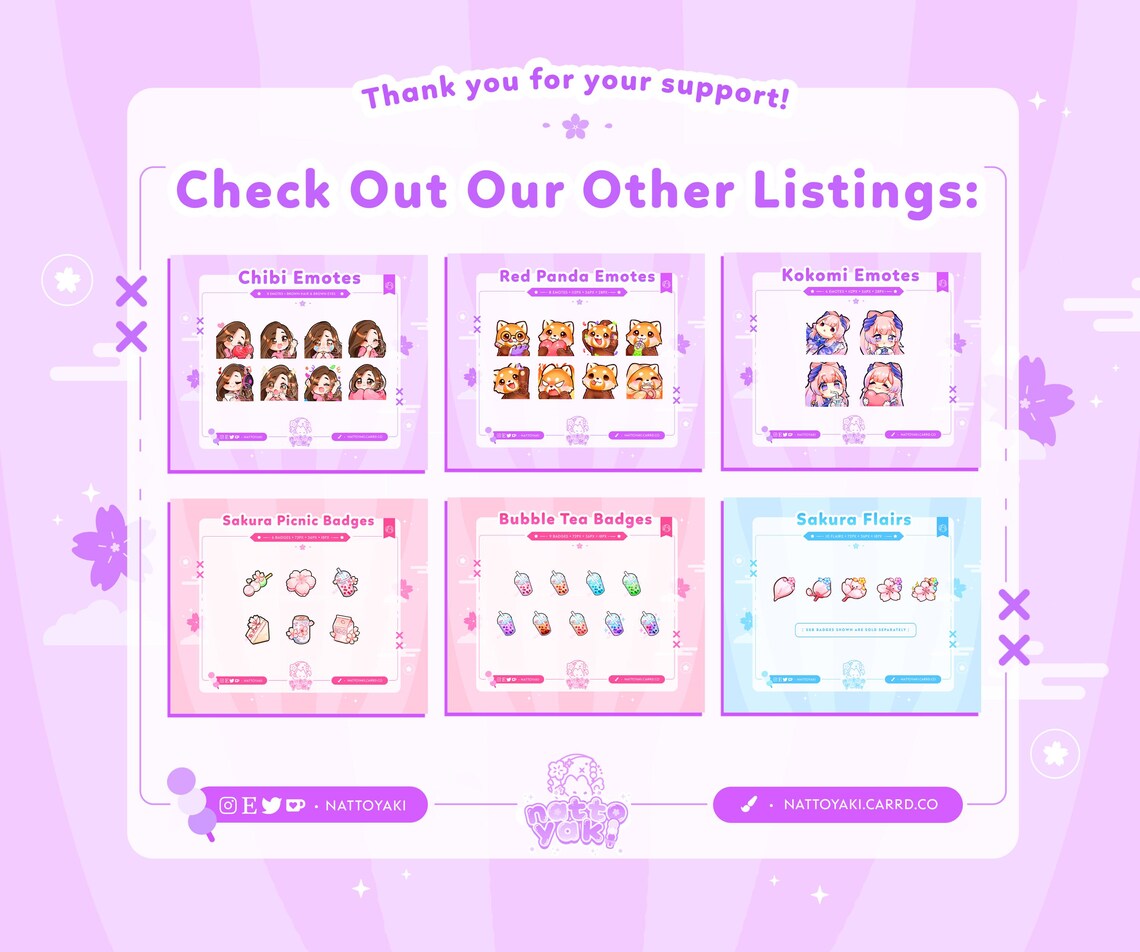 Chibi Girl Twitch Emote Pack (set 1) | Cute Stream Emotes for Youtube ...