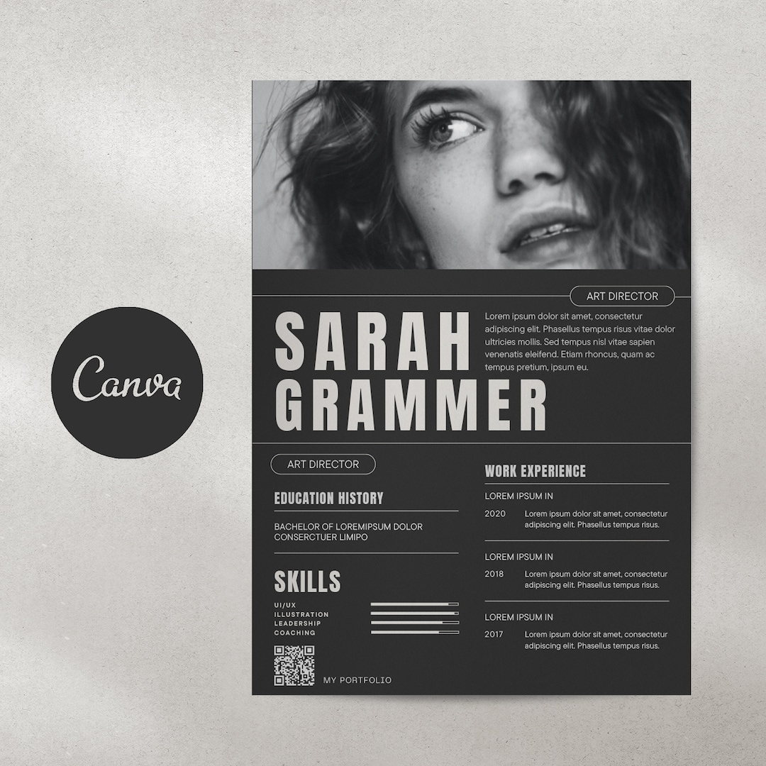 Resume Template, Cv Design Canva, Best Cv Resume Layout, 2023 Resume ...