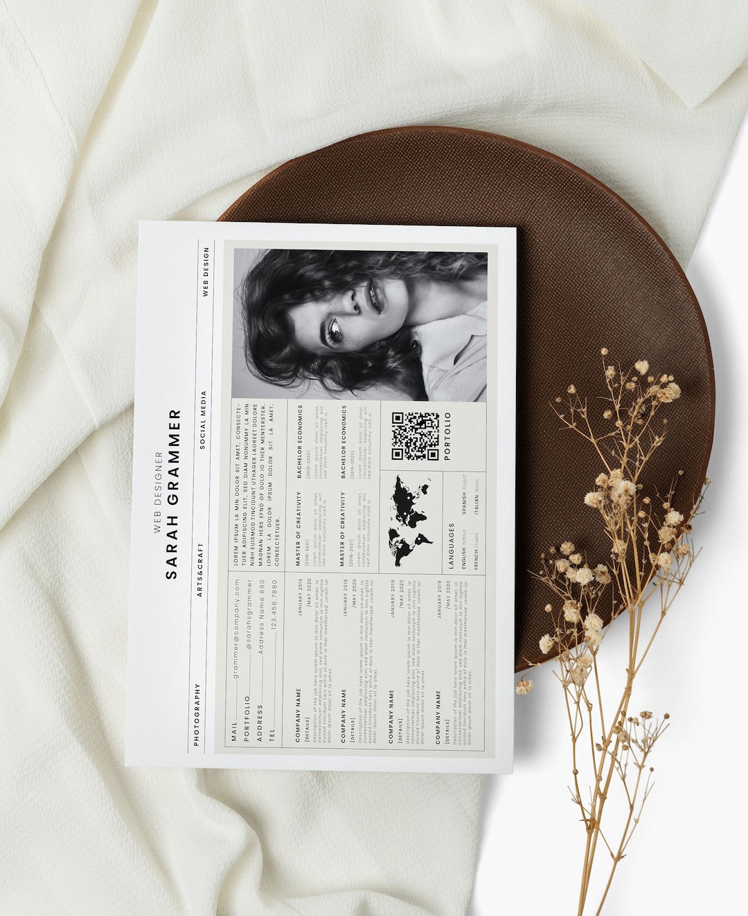 Resume Template, Cv Design Canva and Illustrator, Best Cv Resume Layout ...