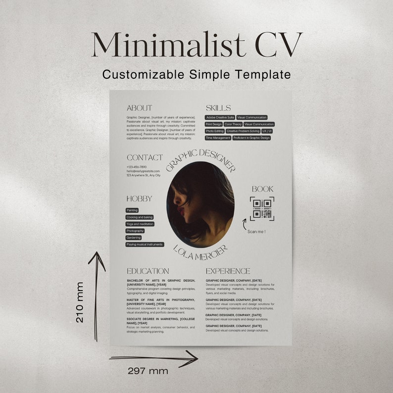 Resume Template, Cv Design Canva, Best Cv Resume Layout, 2024 Resume ...